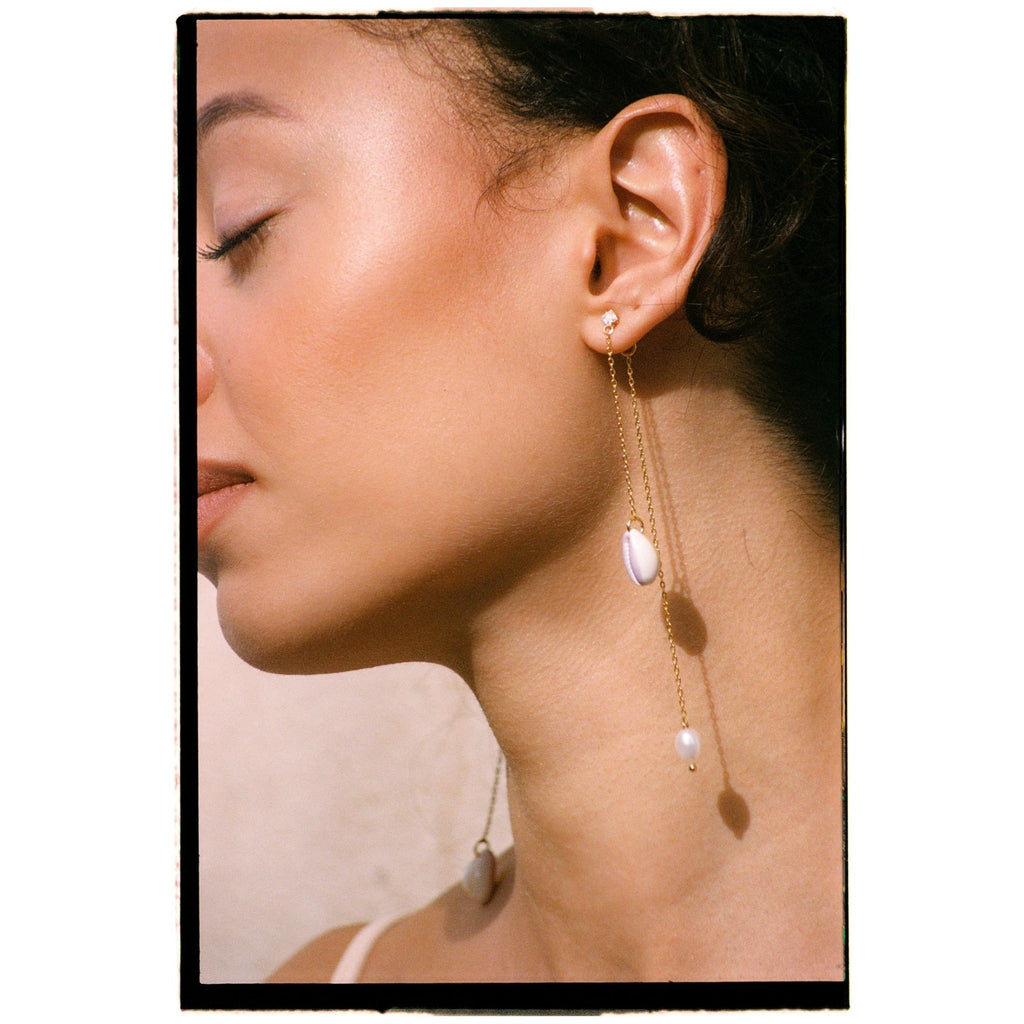 gold plated earrings | The Shell Dealer | The Shell Dealer